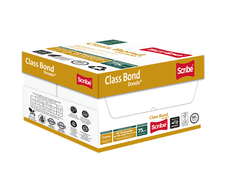 Papel bond Class Bond Dorado® tamaño carta color blanco 500 hojas - Scribe