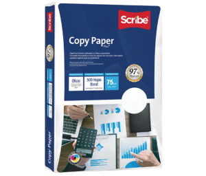 Papel bond Copy Paper Plus® tamaño carta color blanco 500 hojas - Scribe