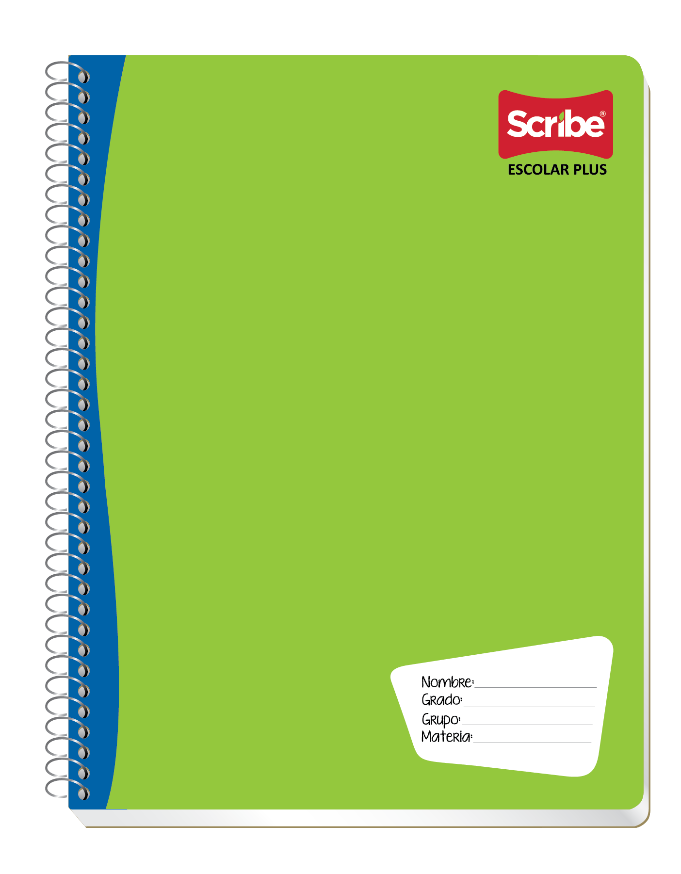 Cuaderno de cuadro grande Escolar Plus profesional espiral sencillo 200 ...