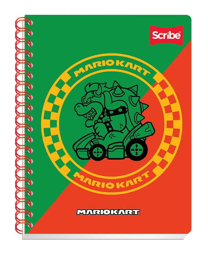 Cuaderno de cuadro chico Mario Bros® profesional pasta semi rígida 100 ...