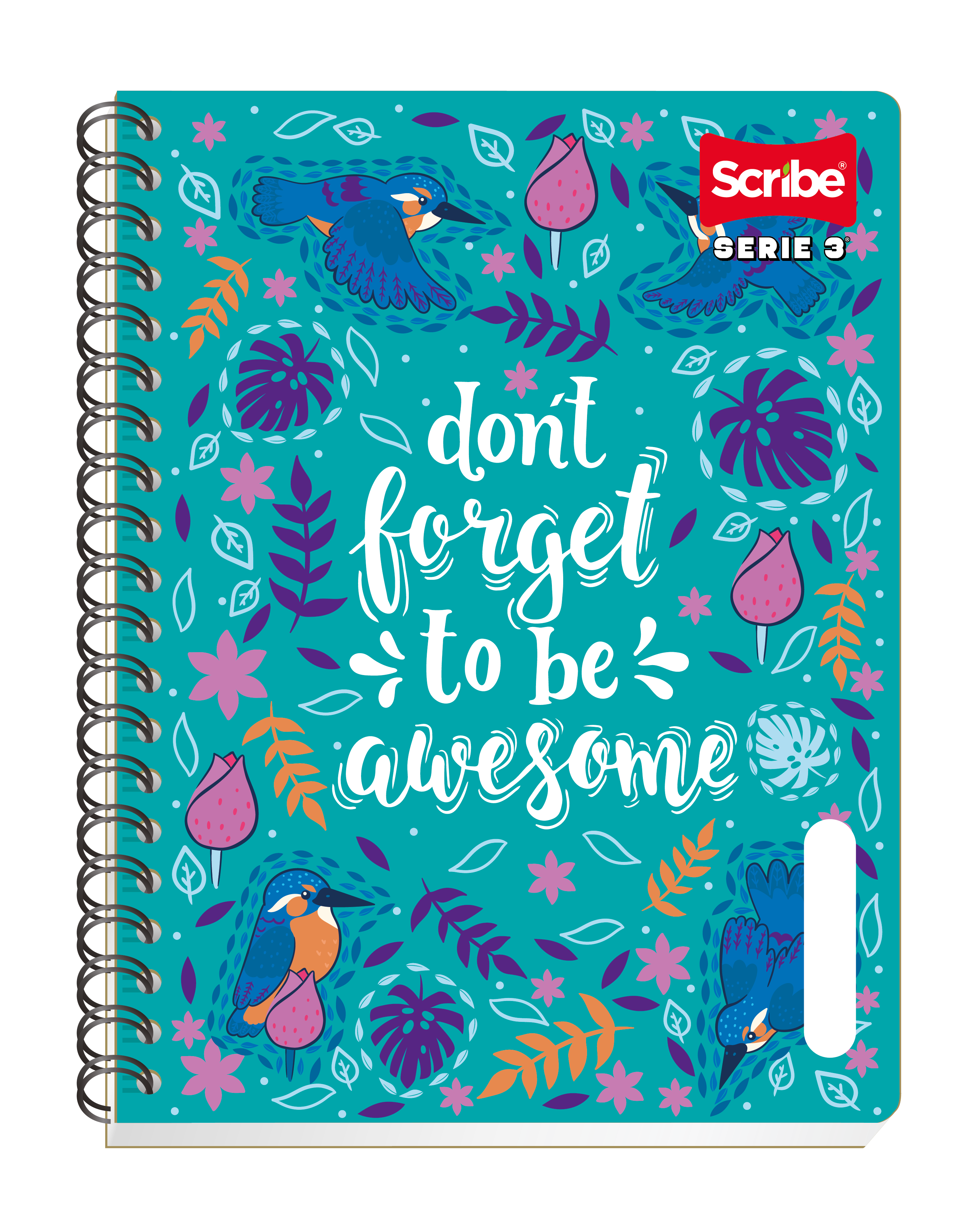 Cuaderno de cuadro chico Serie 3 profesional espiral doble 100 hojas ...