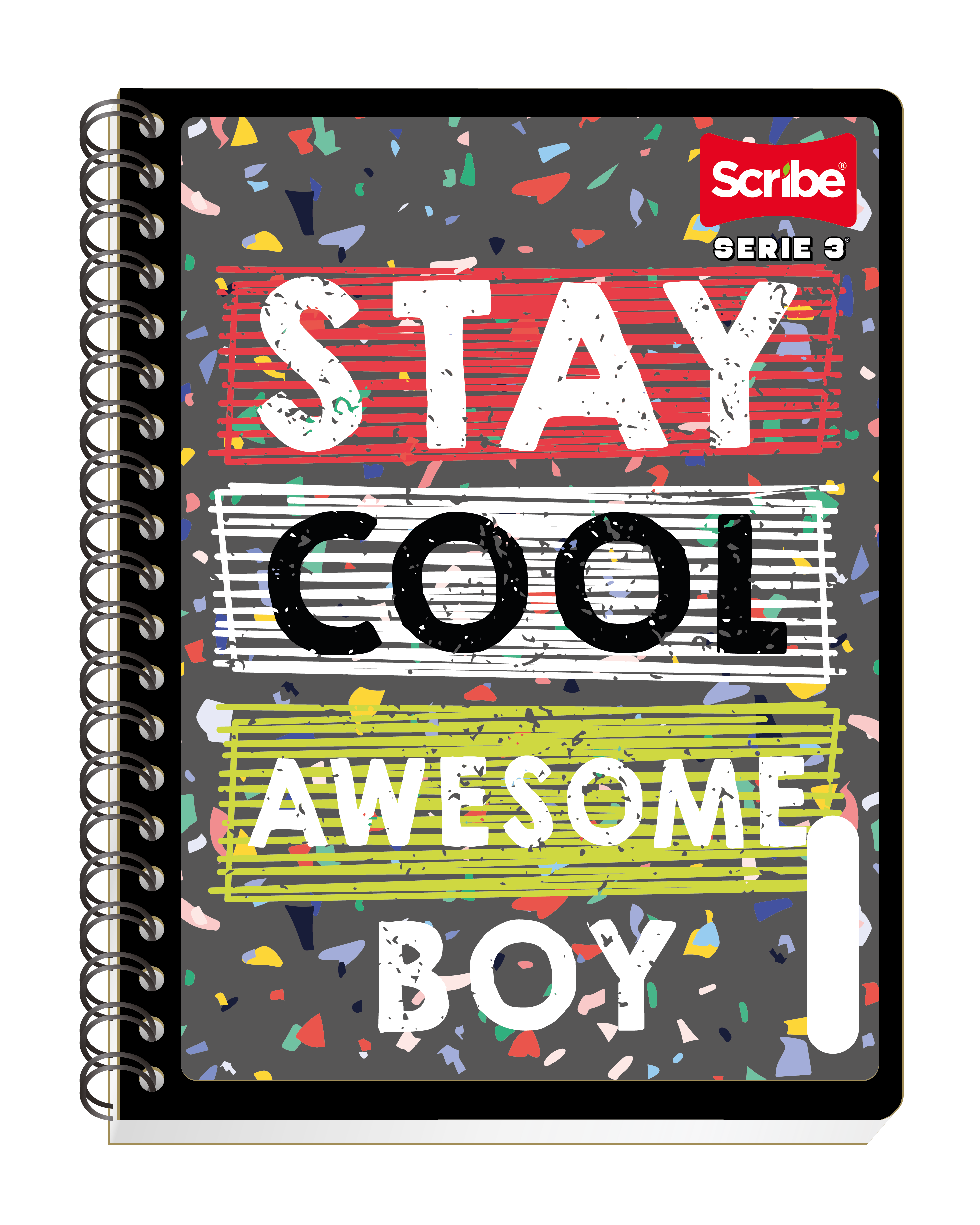 Cuaderno de cuadro chico Serie 3 profesional espiral doble 100 hojas ...