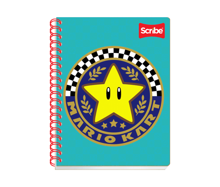 Cuaderno de cuadro chico Mario Bros® profesional pasta semi rígida 100 ...